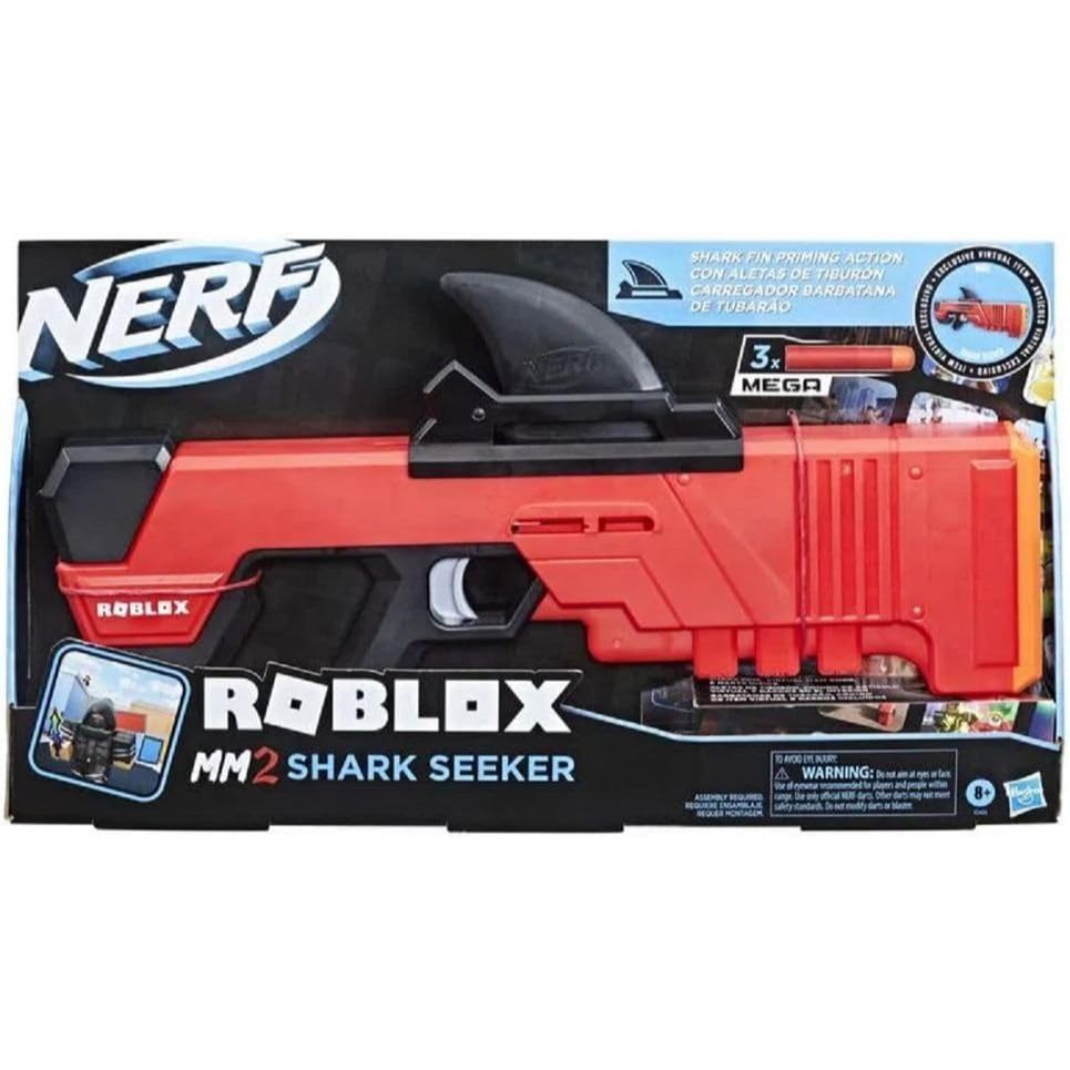 Nerf - Roblox MM2: Shark Seeker - Carregador em Forma de Barbatana ...