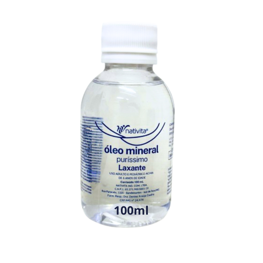 Óleo Mineral Laxante Puro 100ml | Shopee Brasil