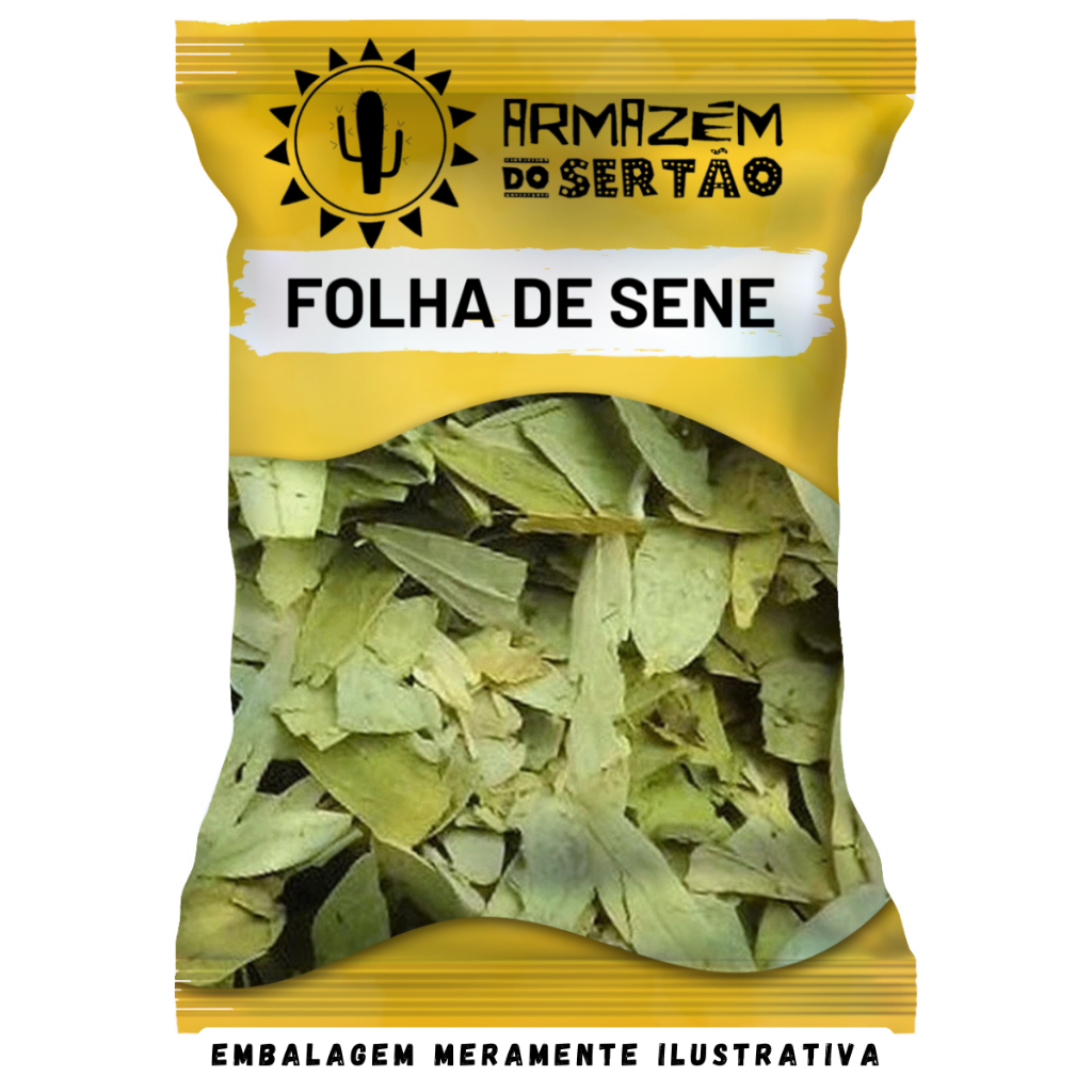 Folha de sene 1KG - 500GR - 250GR | Shopee Brasil