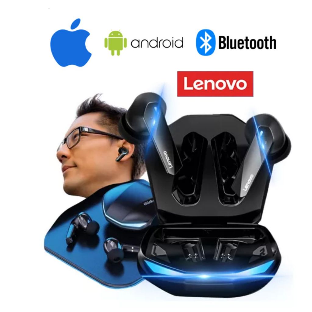 Fone de Ouvido Lenovo Gm2 Pro Gamer Music Bluetooth 5.3 | Shopee Brasil