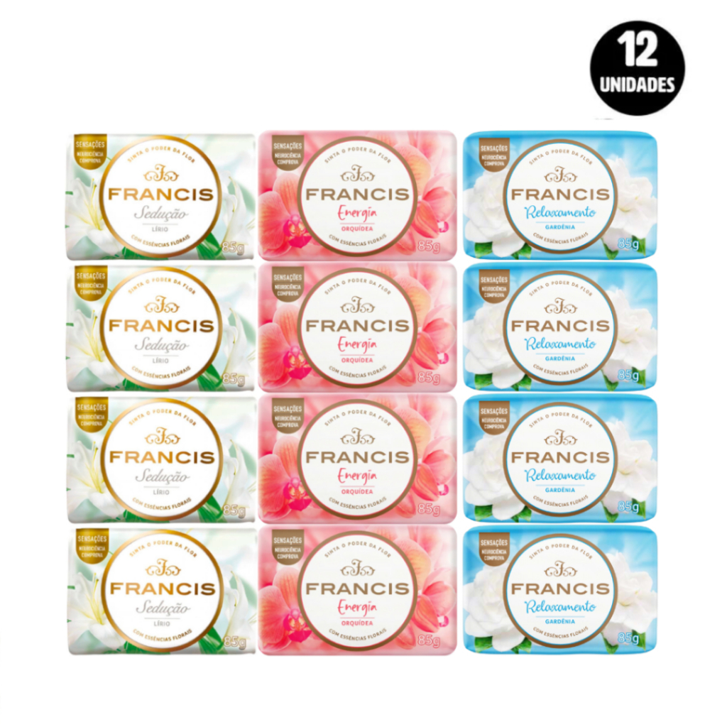 Sabonete Francis com 12 unidades Variados | Shopee Brasil