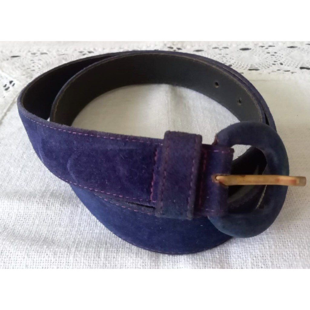 Cinto Feminino em Camurça Roxo | Shopee Brasil