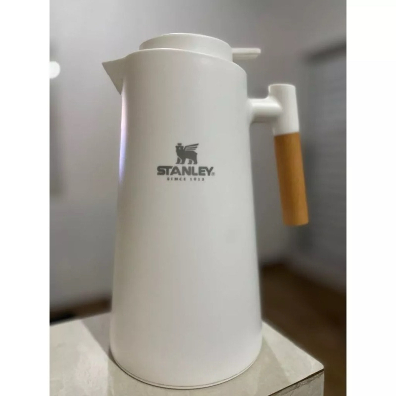 Garrafa Térmica Termômetro Digital 1L Café Chá Com Cabo Madeira Stanley | Shopee Brasil