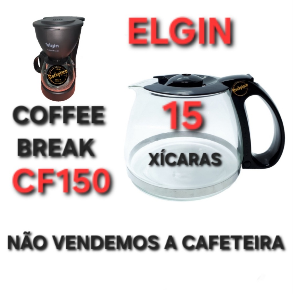 JARRA COMPATÍVEL PARA CAFETEIRA ELGIN COFFEE BREAK CF150 - 15 XÍCARAS ...