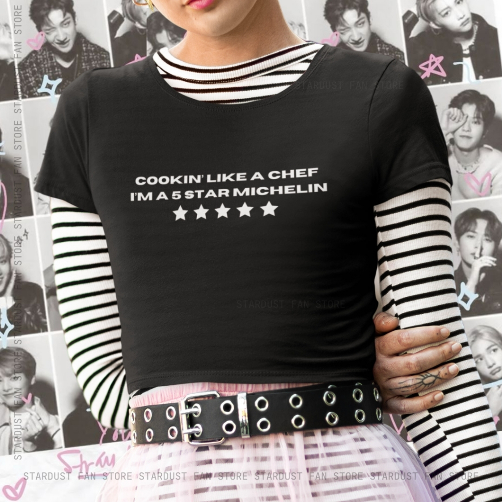 Camiseta Stray Kids FELIX Cookin' Like 5 Star Chef SKZ KPOP Coreano ...