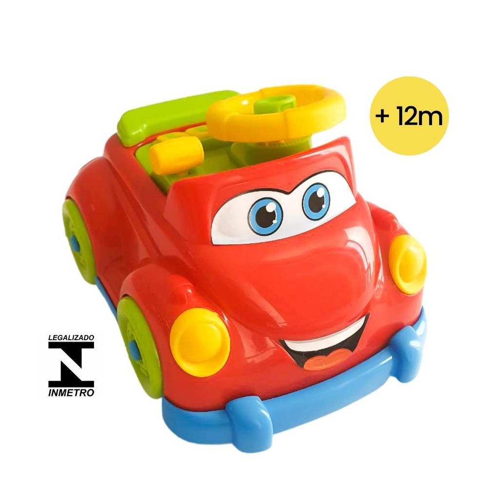 Carrinho Colorido Baby Driver com Pecinhas que fazem Barulho Brinquedo ...