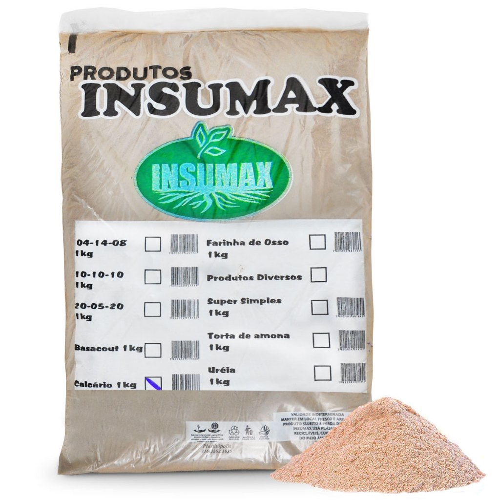 Cálcário Agrícola para Correção de Solo, Horta e Jardim (1Kg) - Insumax ...