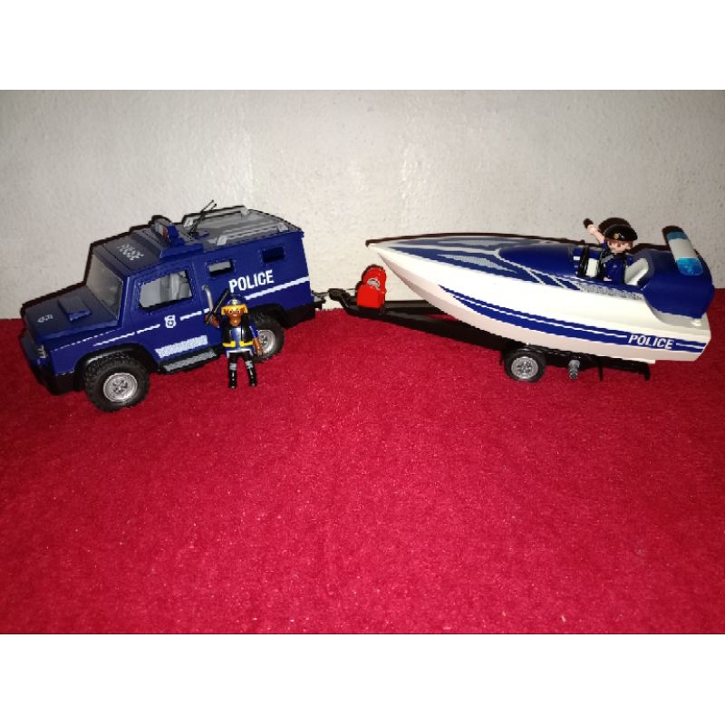 Playmobil Caminhão e Lancha Policial PM-13 5187 | Shopee Brasil