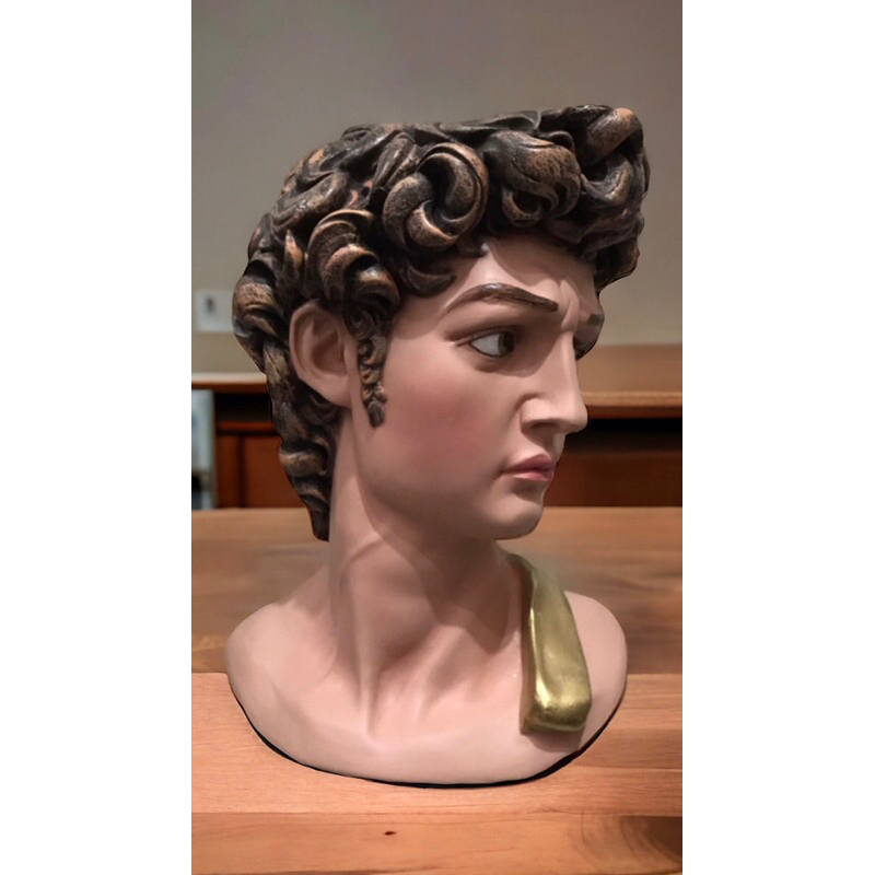 Belíssima Estátua Escultura Grego Romana David Michelângelo Série ...