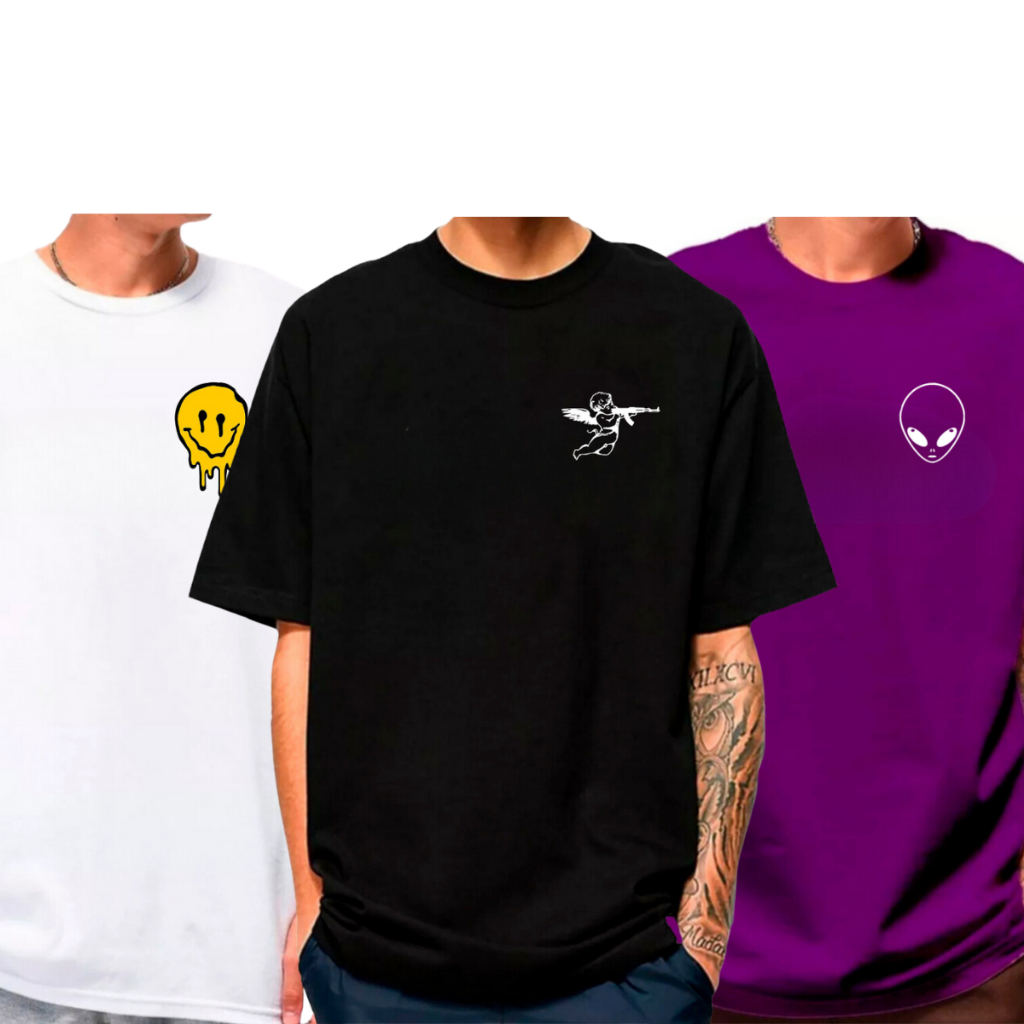 Kit 3 Camiseta Streetwear Brooklyn 1986 of Compton 100% Algodão ...