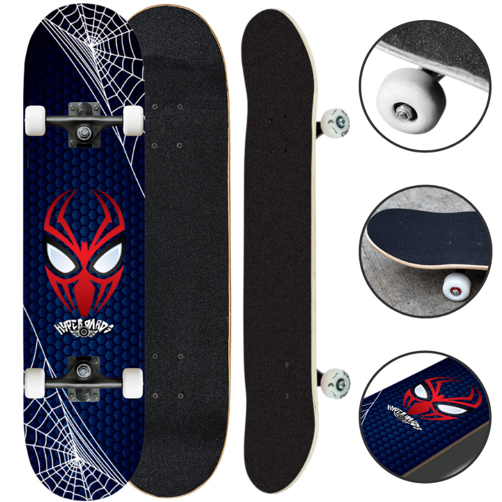 SKATE SEMI PROFISSIONAL E INICIANTE HOMEM ARANHA ATÉ 70KG - ESQUEITE ...