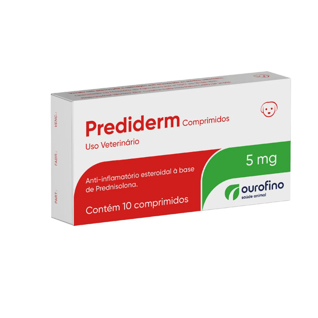 Prediderm 5mg Com 10 Comprimidos Ourofino | Shopee Brasil