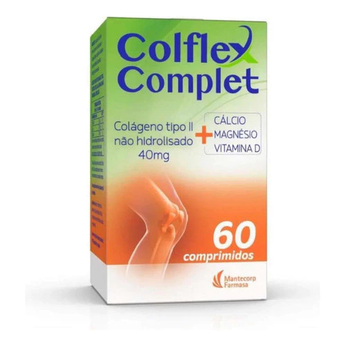 Colflex Complet Colágeno Tipo II Não Hidrolisado com 60 comprimidos ...