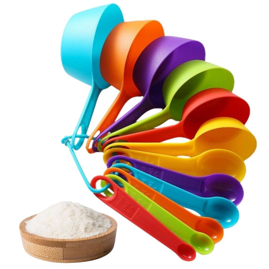 Kit 12 Medidores de Cozinha Dosador Colheres Medidoras Colher de Chá ...