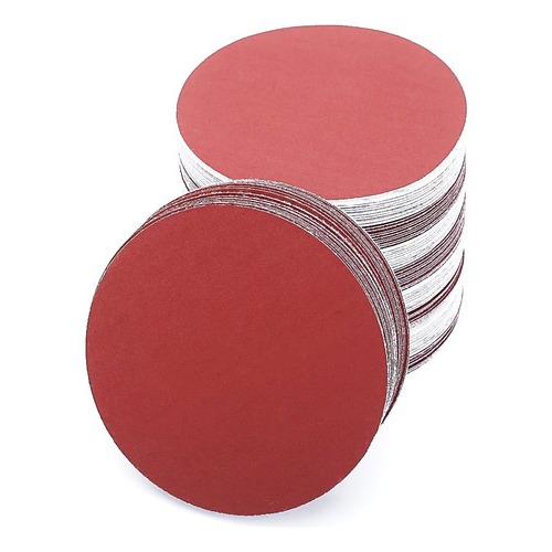 50 Discos De Lixa Para Lixadeira Politriz 6 Pol. 150mm Grão Médio Para ...
