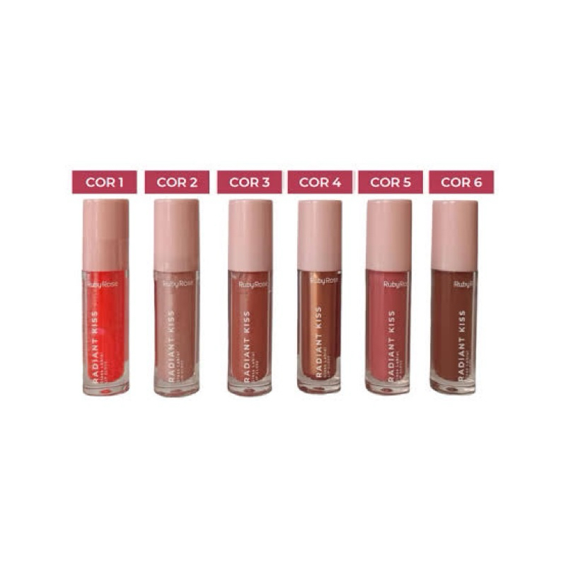 Gloss Labial Lip Gloss RADIANT KISS Ruby Rose 4g NOVIDADE | Shopee Brasil