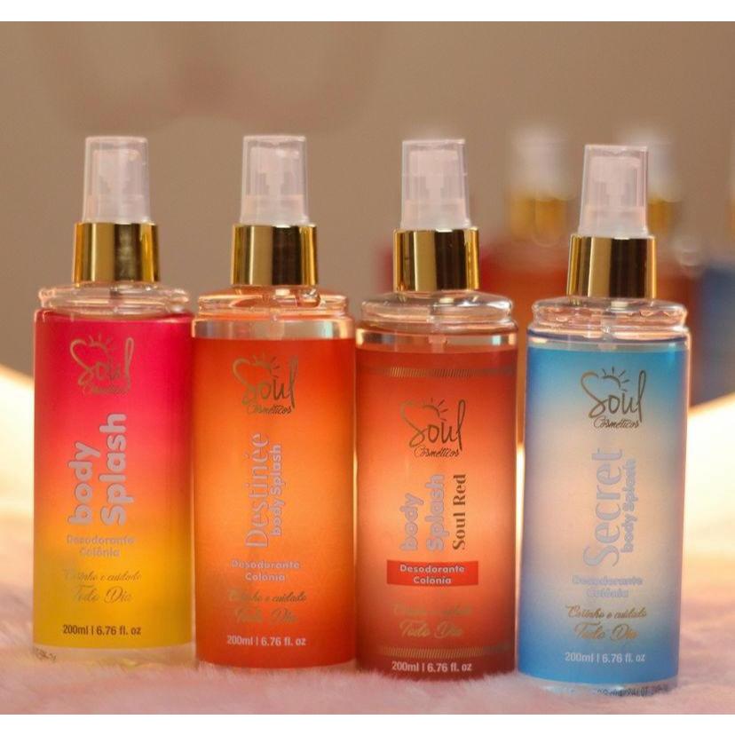 KIT COM 4 BODY SPLASH DEO COLÔNIA 200ML | Shopee Brasil