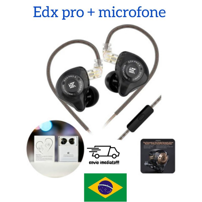 fone edx pro retorno de palco com microfone | Shopee Brasil