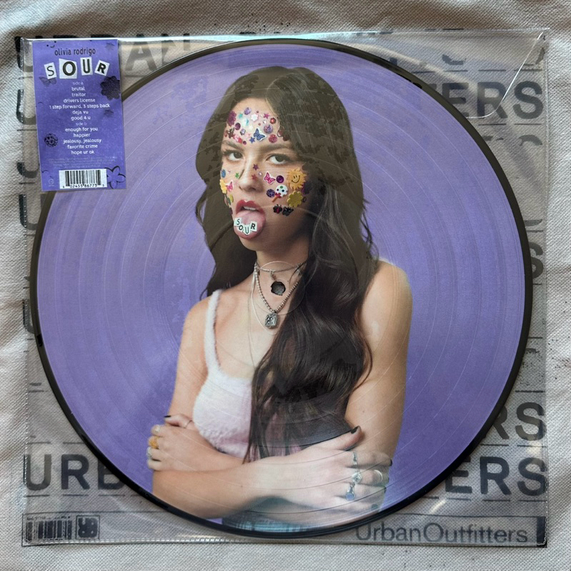 VINIL Olivia Rodrigo - Sour (LACRADO) 2 Year Anniversary Picture Disc ...
