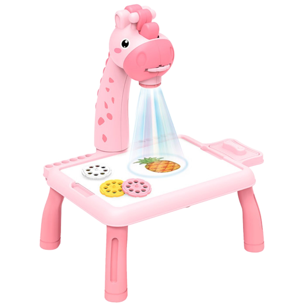Mesa com Mini Projetor Infantil para Desenhar E Colorir Com Canetinhas ...
