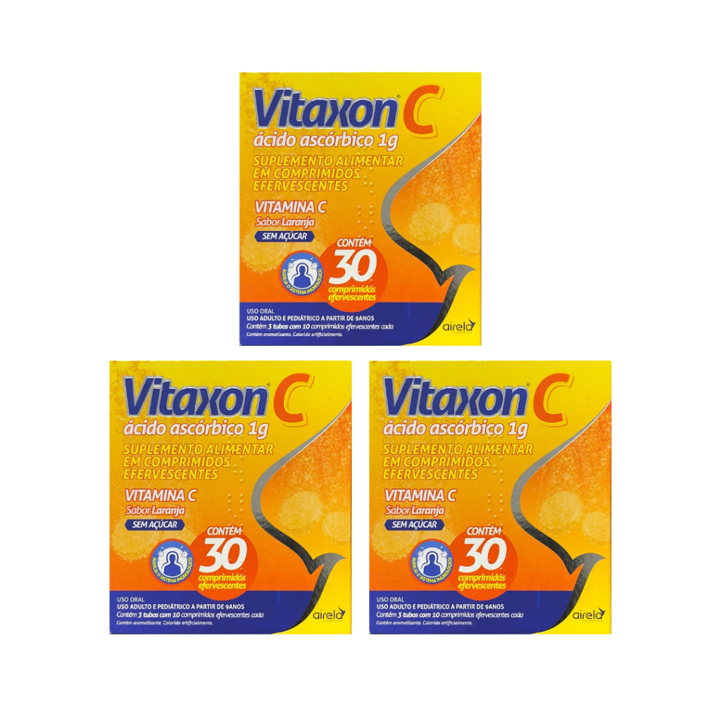 Vitamina C Vitaxon 30 Comprimidos Efer. | Shopee Brasil