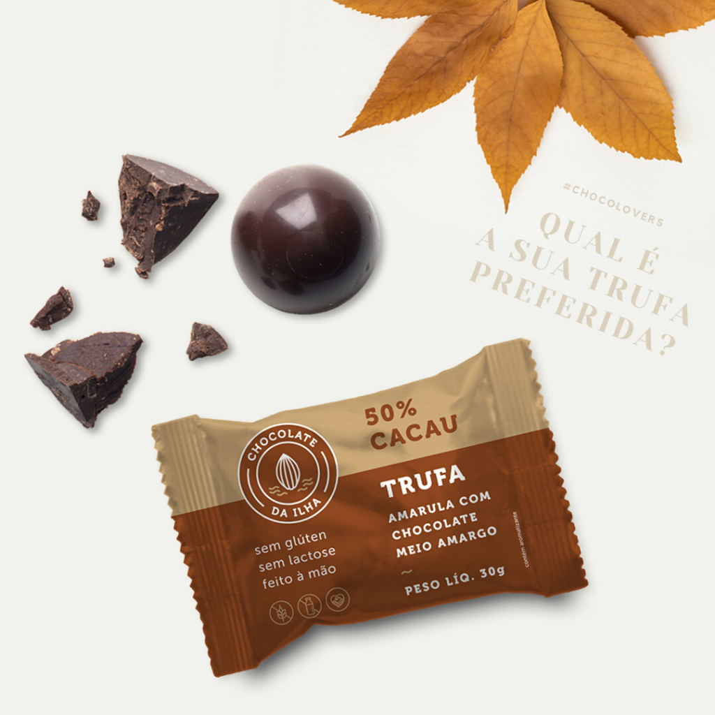 Trufas da Marca Chocolate da Ilha | Shopee Brasil