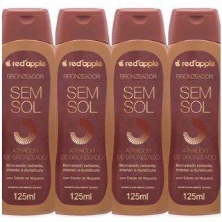 4 Bronzeador AutoBronzeador Sem Sol 125 ml - Red Apple | Shopee Brasil