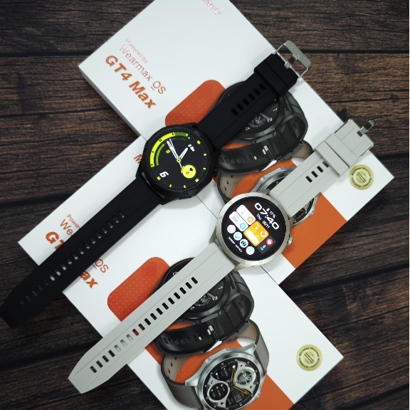 Smartwatch GT4 MAX Redondo 46mm Microwear Comando de Voz + Brinde ...