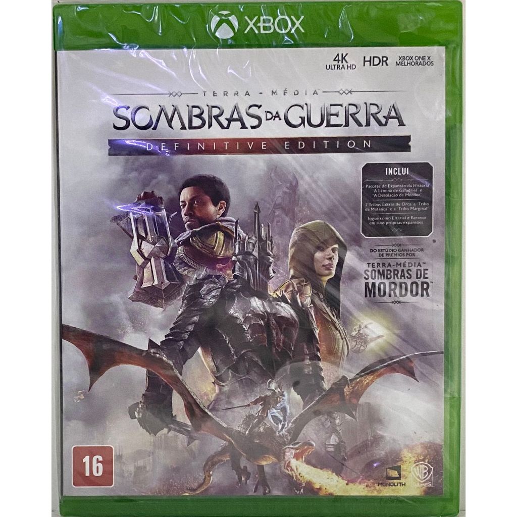 Terra-media: Sombras da Guerra(Definitive Edition) - XBOX ONE/SERIES X ...