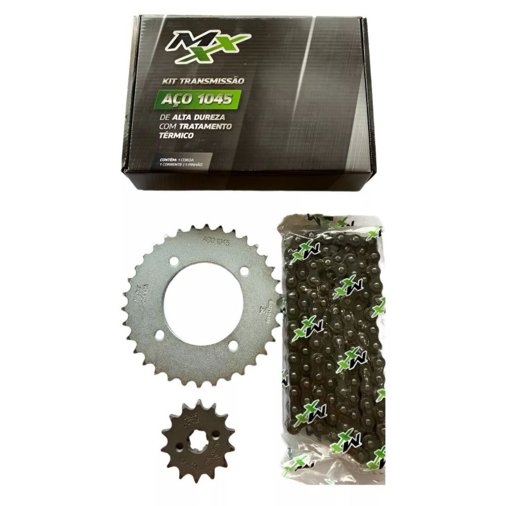 KIT RELAÇAO TRANSMISSAO BIZ 125 TODAS MXX | Shopee Brasil