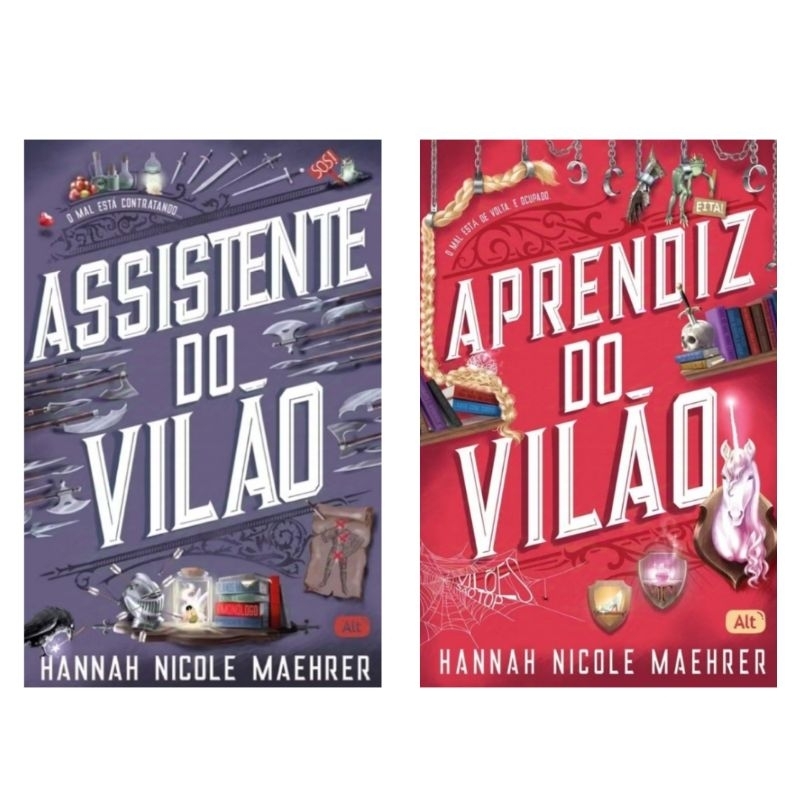 Kit 2 livros Assistente do vilão + Aprendiz do vilão | Shopee Brasil