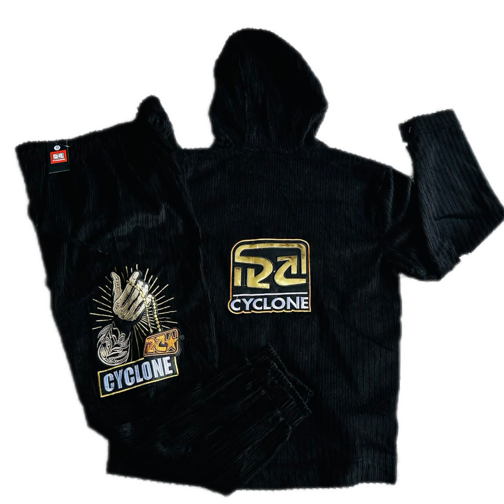 Conjunto Preto Jaqueta Cyclone Veludo Chave + Calça Breck | Shopee Brasil