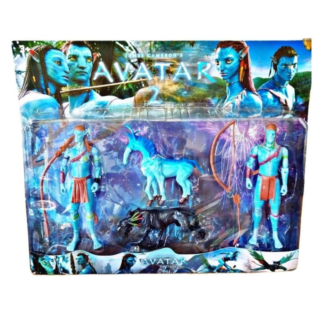 Kit Avatar Jake Sully com 4 Figuras Articuladas em Cartela | Shopee Brasil