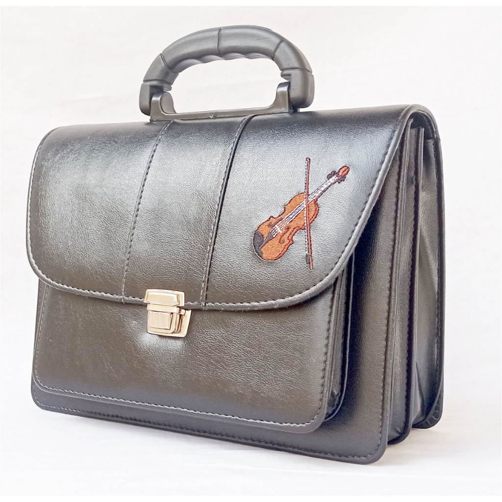 Pasta Bolsa CCB Executiva Tripla Liso Preta AP Bordado R1973 | Shopee ...