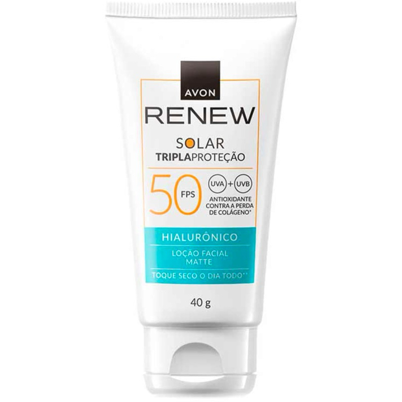 NOVA EMBALAGEM Renew Solar FPS 50 com Ácido Hialurônico 40g | Shopee Brasil