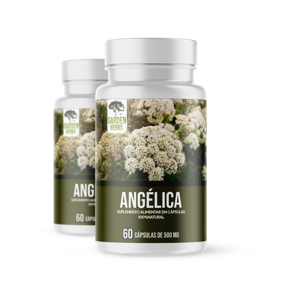 Angélica ( Dong Quai ) Extrato 100% Puro 500 Mg - 60 cápsulas - Kit 2 Unidades | Shopee Brasil