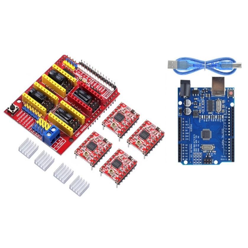 módulo CNC Shield V3 para Arduino e projeto de Impressora 3D | Shopee Brasil