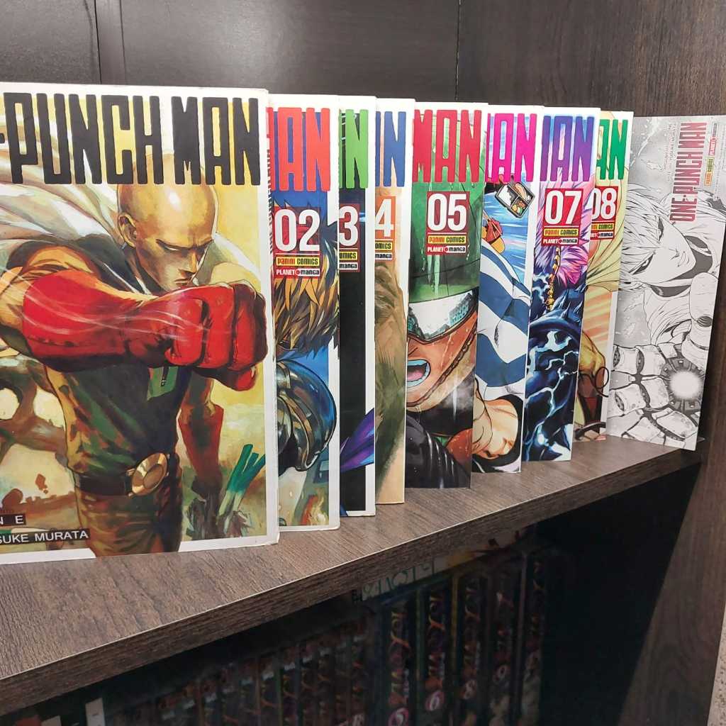 One-Punch Man - Vol. 1 ao 8 (com marca página) | Shopee Brasil