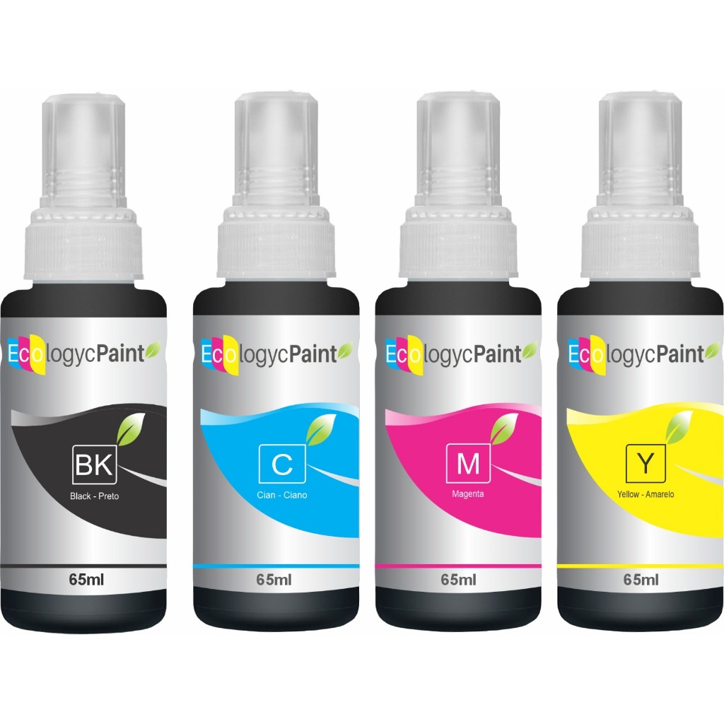 4 Tintas Compatível para uso em Impressoras Epson 664 P/ L355 L365 L375 ...
