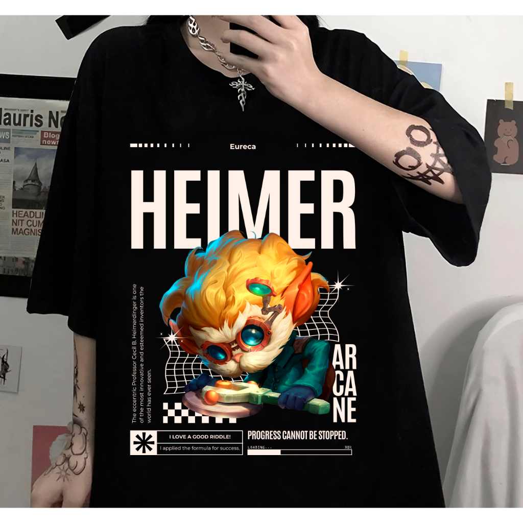 Camiseta Heimerdinger Arcane LOL - League of Legends Streetwear ...