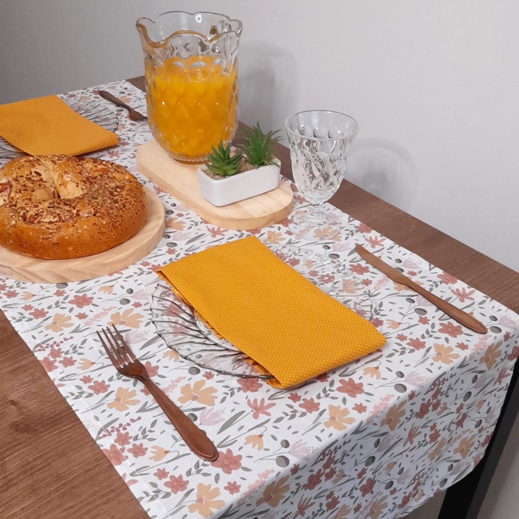 Caminho de Mesa 100% algodão Floral , Romântico , Boho , Moderno ...
