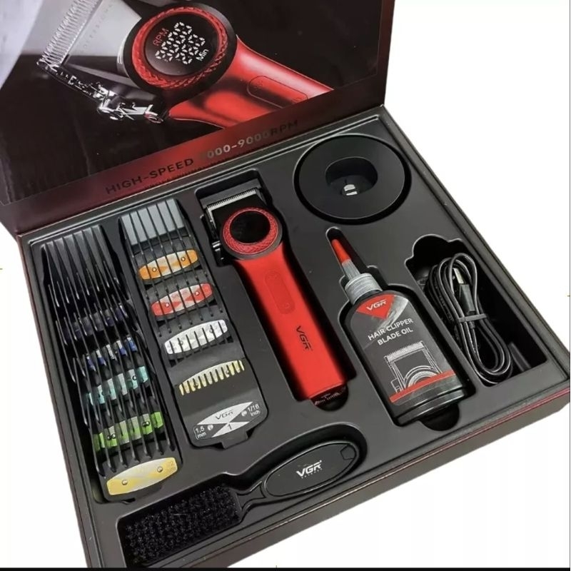 Máquina De Cortar Cabelo Vgr V-001 Profissional Sem Fio Fade | Shopee Brasil