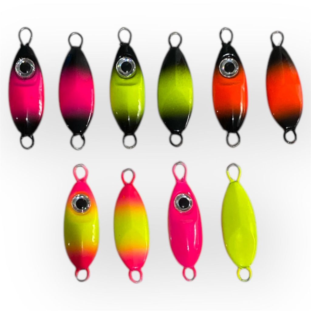 Kit 5 Iscas Micro Jig Baby Slow 14g Real Jigs robalo, pescada, pampo ...