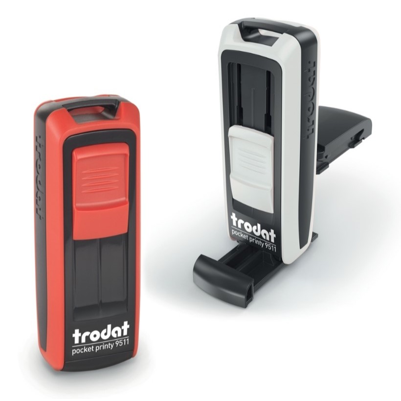 CARIMBO DE BOLSO 9511 - PERSONALIZAVEL TRODAT - MEDIDA 38x14 (Acompanha ...