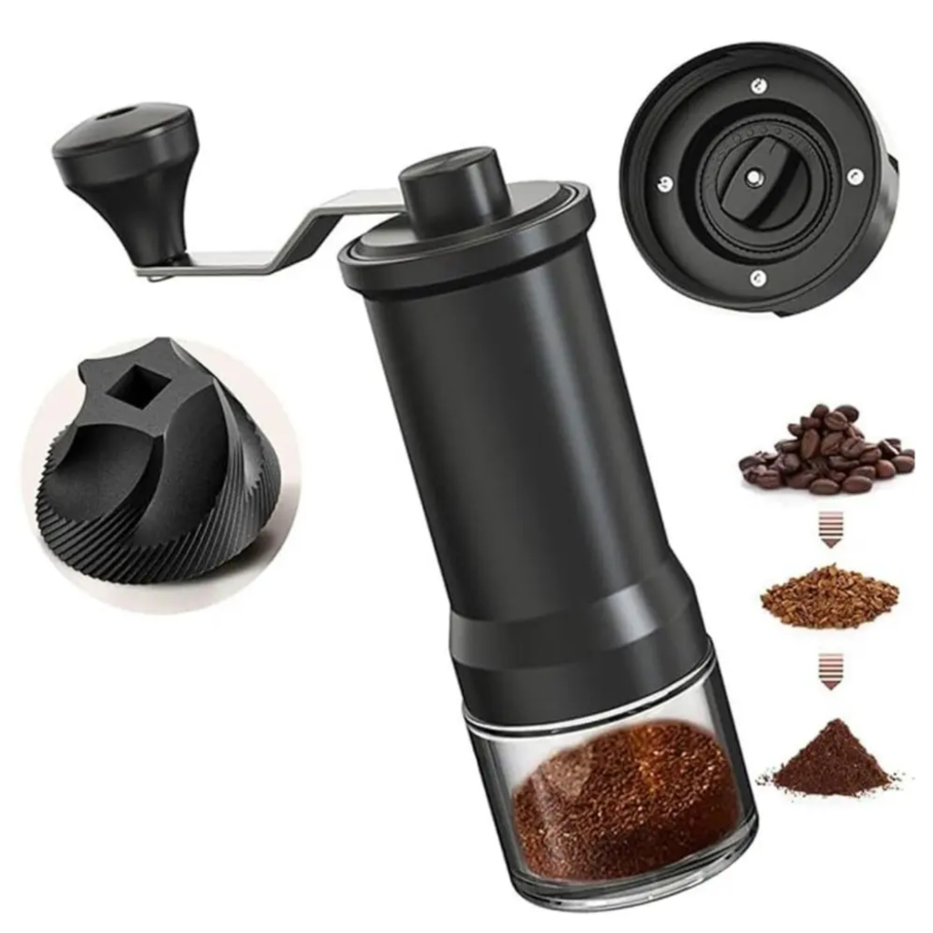 Moedor de Café Manual Profissional Com Moinho Inox Ajuste e Moagem ...