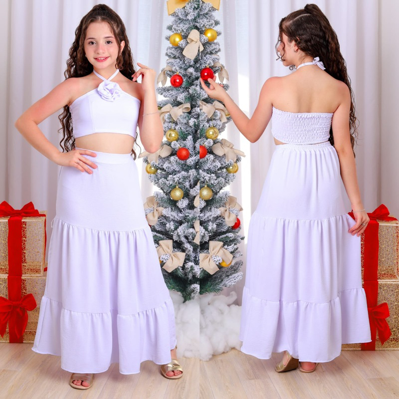 conjunto juvenil 10 ao 14 roupa de menina arrumada natal e ano novo ...
