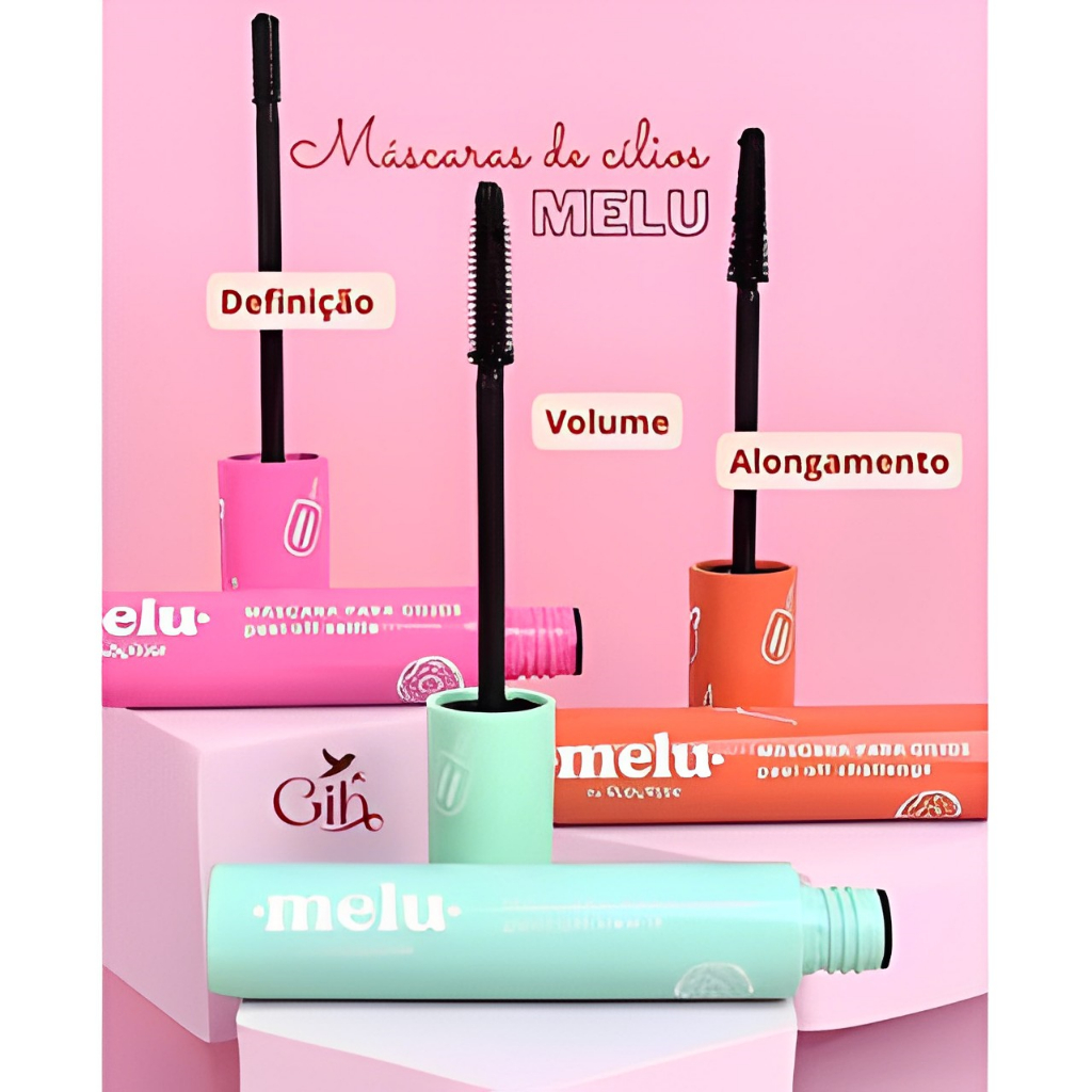 Mascara De Cilios Melu Ruby Rose Rimel Peel Off Alta Fixação-14.5g ...