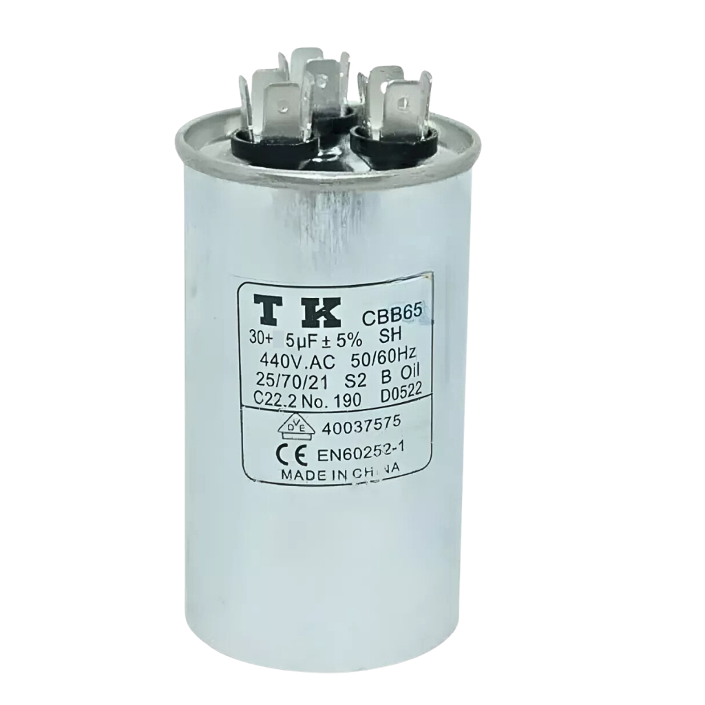 Capacitor de Ar Condicionado 30uf+5uf 440V 50x90mm (Fast-on) | Shopee Brasil