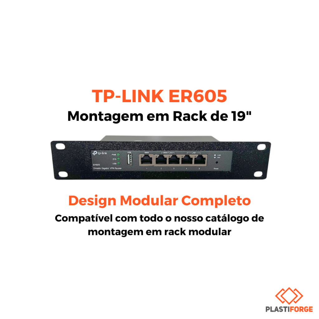 TP-Link ER605 Montagem Modular em Rack de 19" - Escorrega o Preço