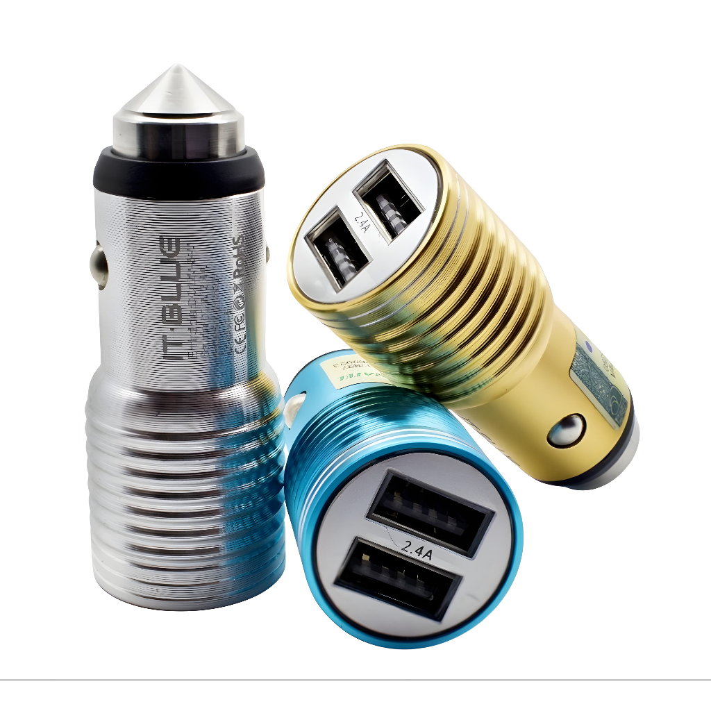 Fonte Veicular Duas Entradas USB 3.4A It Blue LE-525 | Shopee Brasil